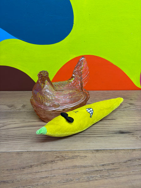 Glass Hen on Nest Dish – findedmonton