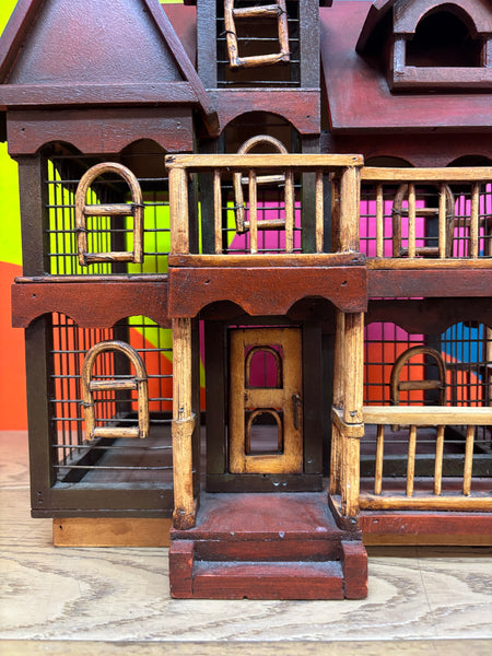 Decorative Wood & Wire Bird House – findedmonton