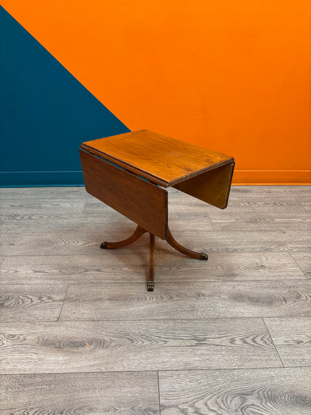 Small Wood Drop Leaf Side Table – findedmonton